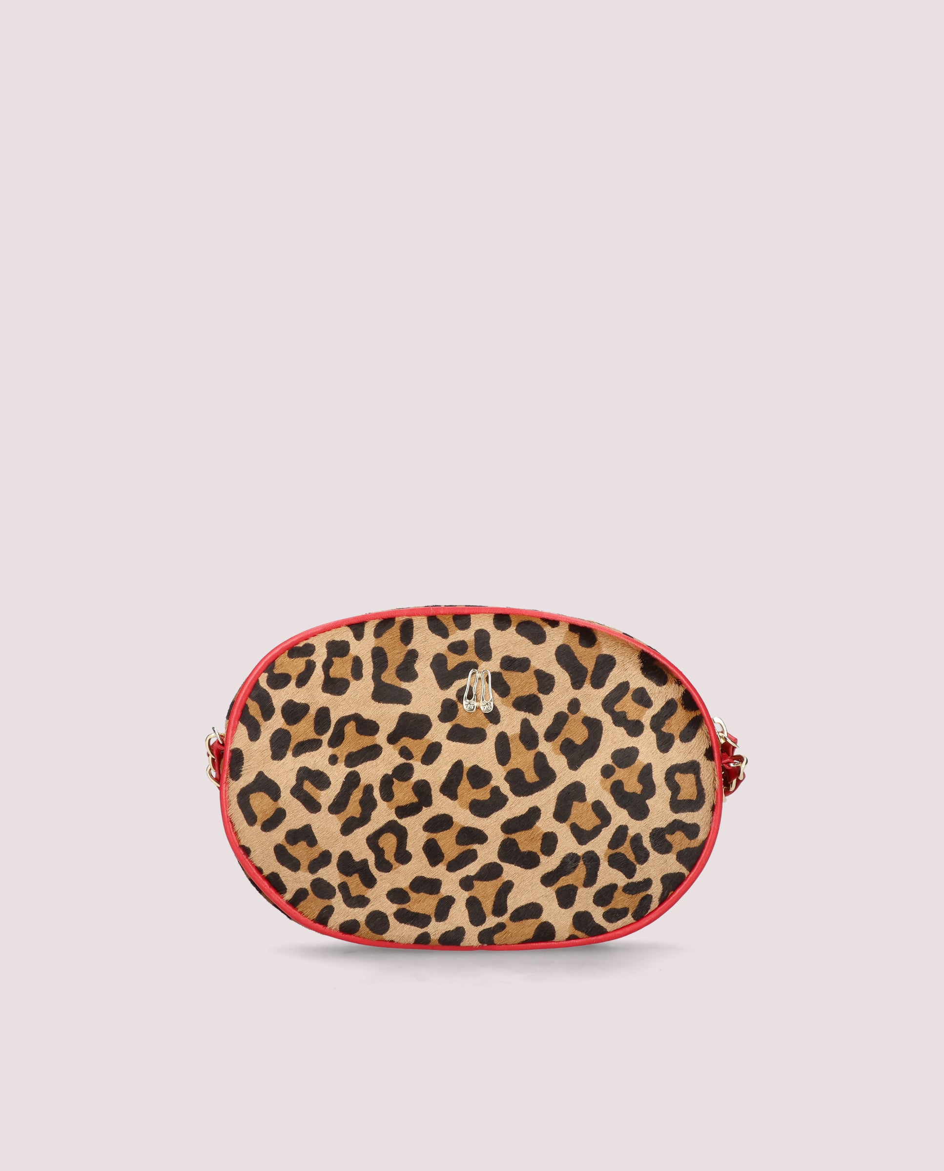 Opera handbag in leopard printed poni and soft leather